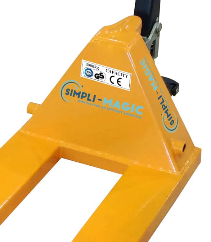 Simpli-Magic 79505 Jack, 6,000 LB Capacity Pallet Truck, Yellow