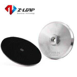 Z-LEAP Aluminum Backer Pad 5 Inch Back Holder for Grinder Sander Polishing Pads Stone Arbor 5/8" 11