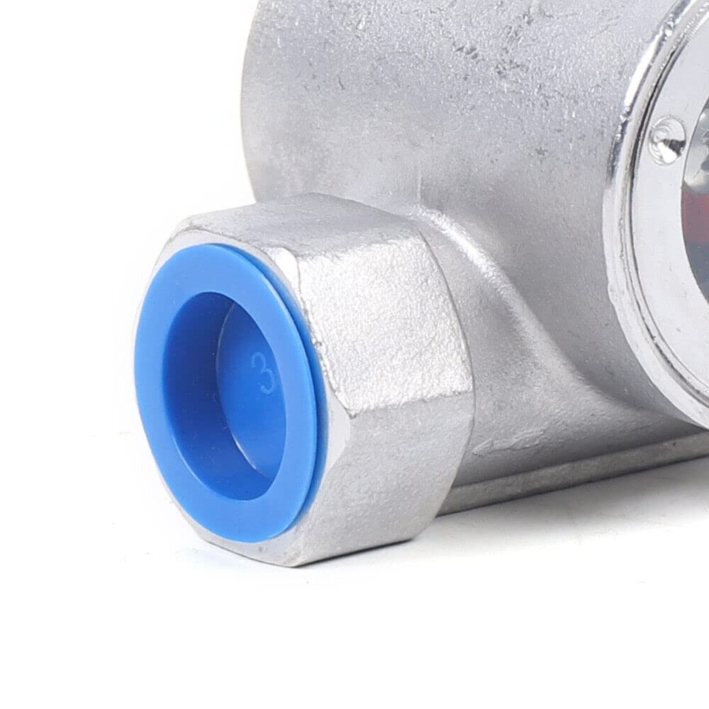 3/4" NPT Stainless Steel 304 Sight Water Flow Indicator with Impeller 2.5 MPa