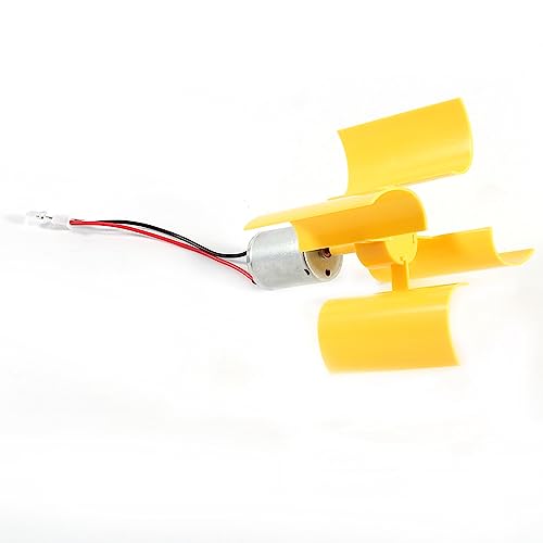 Micro Vertical Wind Turbines, 100 to 6000RPM DC Small Blades Motor Breeze Electricity Mini Blade Generator 0.1V to 5.5V DIY Teaching Physical Power Generation Principle Science Education Experiment