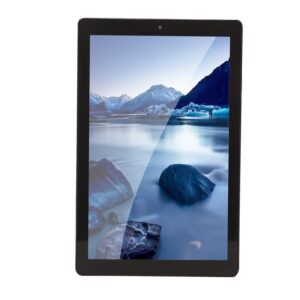 Portable Tablet, Octa Cores 1960x1080 10.1in Tablet Rear 13MP Black 100 to 240V for Business for Adults (EU Plug)