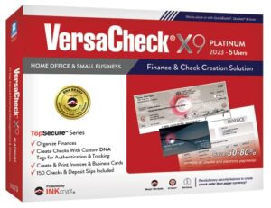 versacheck x9 platinum 2023 – 5 user finance and check creation software