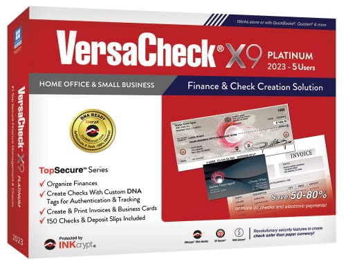 VersaCheck X9 Platinum 2023 – 5 User Finance and Check Creation Software