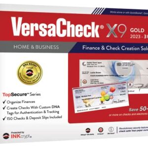 VersaCheck X9 Gold 2023 – 3 User Finance and Check Creation Software