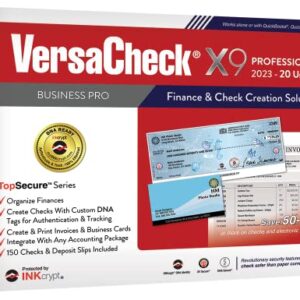 VersaCheck X9 Professional 2023 – 20 User Finance and Check Creation Software