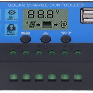 Solar Charge Controller Industrial PWM with Dual USB 5V Outputs (60A)