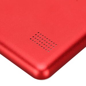 DAKR HD Tablet, Red 10.1in Tablet 1960x1080 IPS for Studying (EU Plug)