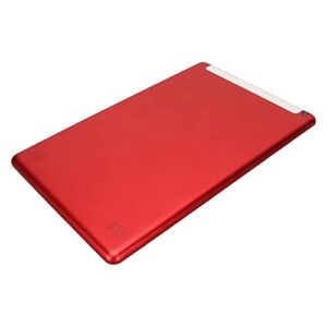 DAKR HD Tablet, Red 10.1in Tablet 1960x1080 IPS for Studying (EU Plug)