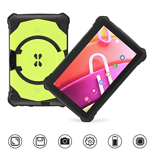 7 Inch Tablet, Rear 8MP 5000mAh Rechargeable Baby Tablet for Kids Studying (Green)