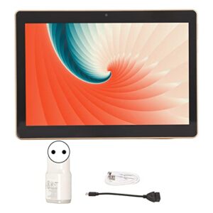 Tablet, 1960x1080 IPS 10.1 Inch 6G RAM 128G ROM Black Tablet PC for Travel for Home (EU Plug)