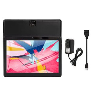 DAKR Tablet PC, 100240V Black 10.1 Inch Tablet Front 8MP Rear 16MP 6GB 128GB MT6797 10 Cores for 10.0 for Reading (US Plug)