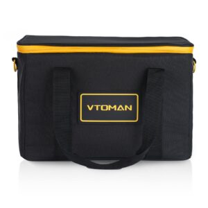 VTOMAN Carrying Case Bag for Portable Power Station Jump 600X, Black (Jump 600X Not Included)