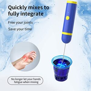 Resin Mixer, Electric 2-in-1 Handheld Rechargeable Epoxy Mixer with Polishing Kit, Resin Supplies, Paint Projects Acrylic Mixing Tools, Minimizes for Resin Bubble Free