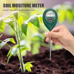 Xincere Soil Moisture Meter, Portable Plant Soil Test Kit Indoor Outdoor Use, Hygrometer Moisture Sensor Water Meter for Potted Plants Succulents Trees Lawn Farm Garden, No Battery Needed,Easy to Read