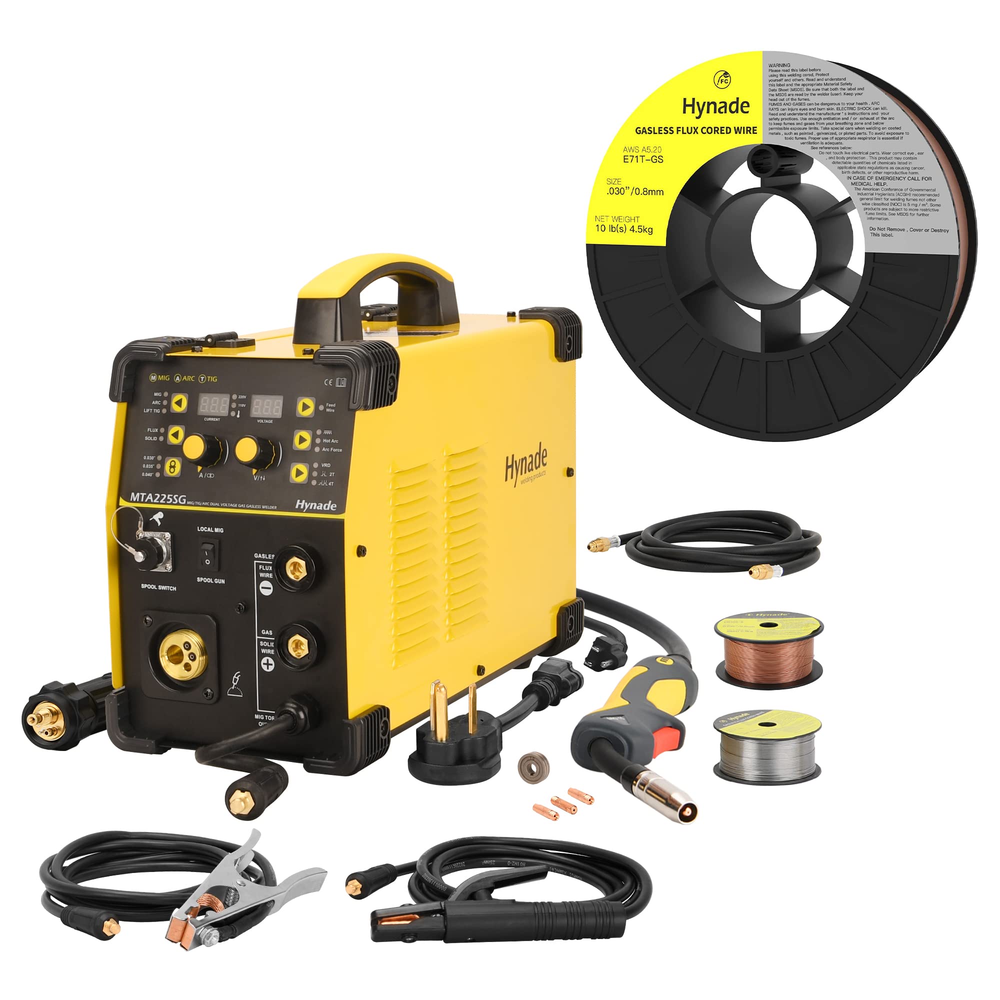 MTA225SG 3 in 1 Mig/Tig/Arc/Spool Mig Welder -Solid Welding Wire, ER70S-6 10-Pound Spool 0.030''