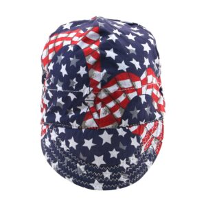 Luckyweld Welding Cap,with Flame Resistant Cotton Welders Caps Mesh Inside, Welding Hat for Men Suitable Most Welding Helmet