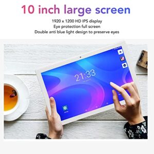 10 Inch Tablet PC for Kid,8 Core Processor,8GB 256GB RAM,2.4G 5G Dual Band WiFi,1920x1200 IPS Tab for Android 11.8MP 13MP Camera,8800mAh Long Term Battery(Silver)