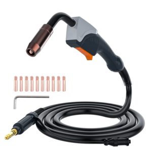 forton mig welding gun torch, 10ft 150a mig gun replacement for lincoln magnum 100l k530-6 (150a) (150a)