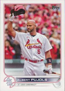 2022 topps update #us300 albert pujols nm-mt st. louis cardinals baseball