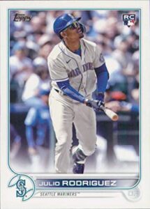 2022 topps update #us44 julio rodriguez nm-mt rc rookie seattle mariners baseball