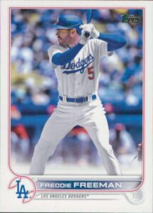 2022 topps update #us330 freddie freeman nm-mt los angeles dodgers baseball