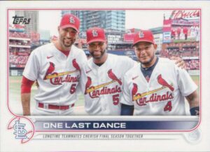 2022 topps update #us168 yadier molina/albert pujols nm-mt st. louis cardinals baseball