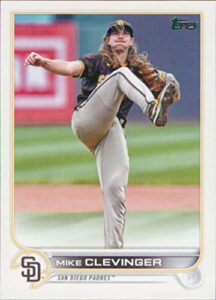 2022 topps update #us186 mike clevinger nm-mt san diego padres baseball