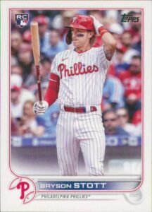 2022 topps update #us224 bryson stott nm-mt rc rookie philadelphia phillies baseball