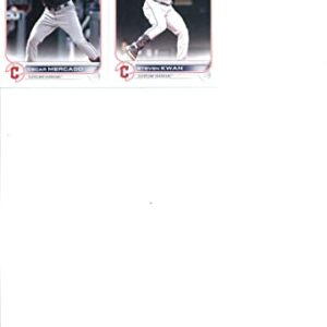 2022 Topps Update Baseball Cleveland Guardians Team Set of 14 Cards: Aaron Civale(#US49), Steven Kwan(#US54), Tanner Tully/Kirk McCarty(#US78), Yu Chang(#US203), Owen Miller(#US213), Gabriel Arias(#US248), Steven Kwan(#US261), Oscar Mercado(#US275), Amed