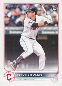 2022 topps update #us261 steven kwan nm-mt rc rookie cleveland guardians baseball