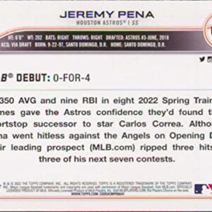 2022 Topps Update #US276 Jeremy Pena NM-MT Houston Astros Baseball