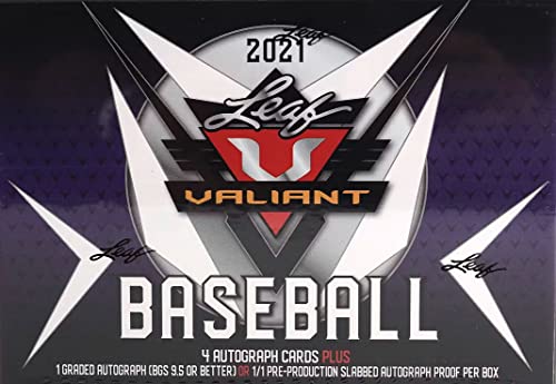 2021 Leaf Valiant Baseball box (5 cards/bx)