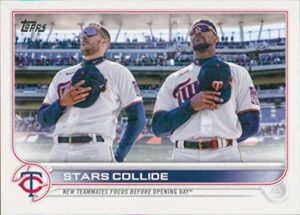 2022 topps update #us230 byron buxton/carlos correa nm-mt minnesota twins baseball