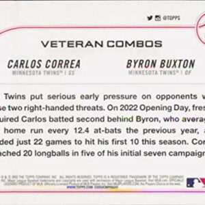 2022 Topps Update #US230 Byron Buxton/Carlos Correa NM-MT Minnesota Twins Baseball