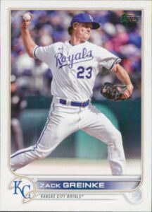 2022 topps update #us127 zack greinke nm-mt kansas city royals baseball