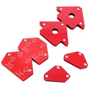 VILLCASE 12 Pcs Locator Welding Magnets Magnetic Angle Corner Holder Metal Stand Welding Magnet Holder Metal Bracket Magnetic Welding Positioner Work Right Angle Iron Welding Clip