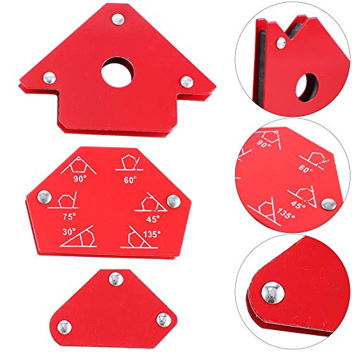 VILLCASE 12 Pcs Locator Welding Magnets Magnetic Angle Corner Holder Metal Stand Welding Magnet Holder Metal Bracket Magnetic Welding Positioner Work Right Angle Iron Welding Clip