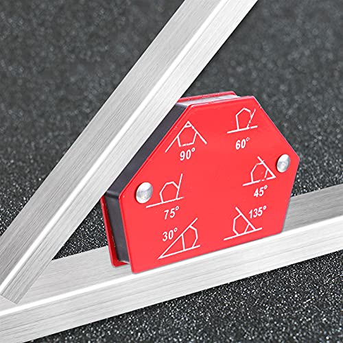 VILLCASE 12 Pcs Locator Welding Magnets Magnetic Angle Corner Holder Metal Stand Welding Magnet Holder Metal Bracket Magnetic Welding Positioner Work Right Angle Iron Welding Clip