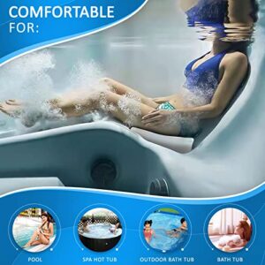 Joe & JoseRin Hot Tub Booster Seat, Non-Slip Weighted Spa Pillow for Adults, Quick Dry Bathtub Cushion for Outdoor Indoor Bath, Bathroom Hot Tub Massage Accessories with Washable 3D Air Mesh Cover