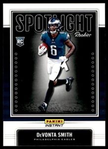 football nfl 2021 panini instant spotlight rookies #sr7 devonta smith eagles