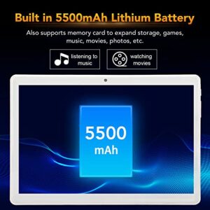 Dual Sim Dual Standby HD Tablet 2GB RAM 32GB ROM Multifunctional Storage 10.1 Inch High Capacity HD Tablet for Work Study (US Plug)