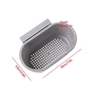 MISNODE 2 PCS Kitchen Sink Drain Basket Sink Drain Basket 7x4x3 inches PP Sink Food Catcher Sink Strainer for Kitchen Filter Food Store Sponges Dishwashing Brushes Soap