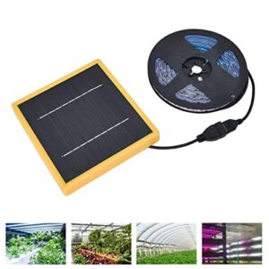 septpenta solar plant grow light,promote growth,led high luminous flux 5w 5v solar grow light strip for gardening, home balcony seeding, breeding, greenhouse and bonsai(0.5m)