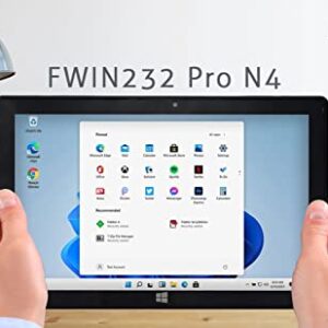 Fusion5 10" Windows 11 FWIN232 PRO N4120 Intel Quad-Core Ultra Slim Windows Tablet PC - 6GB RAM, 128GB Storage, 1920x1200 FHD Display, USB 3.0, Micro HDMI, 5MP & 2MP Cameras, Expandable M.2 Storage