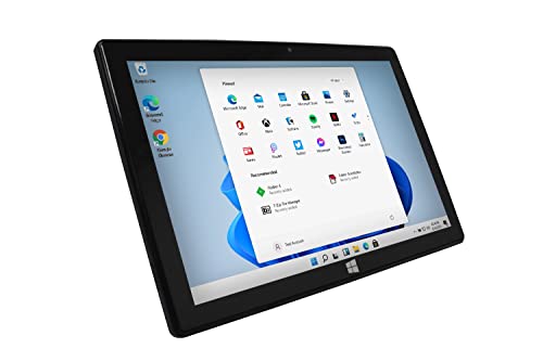 Fusion5 10" Windows 11 FWIN232 PRO N4120 Intel Quad-Core Ultra Slim Windows Tablet PC - 6GB RAM, 128GB Storage, 1920x1200 FHD Display, USB 3.0, Micro HDMI, 5MP & 2MP Cameras, Expandable M.2 Storage