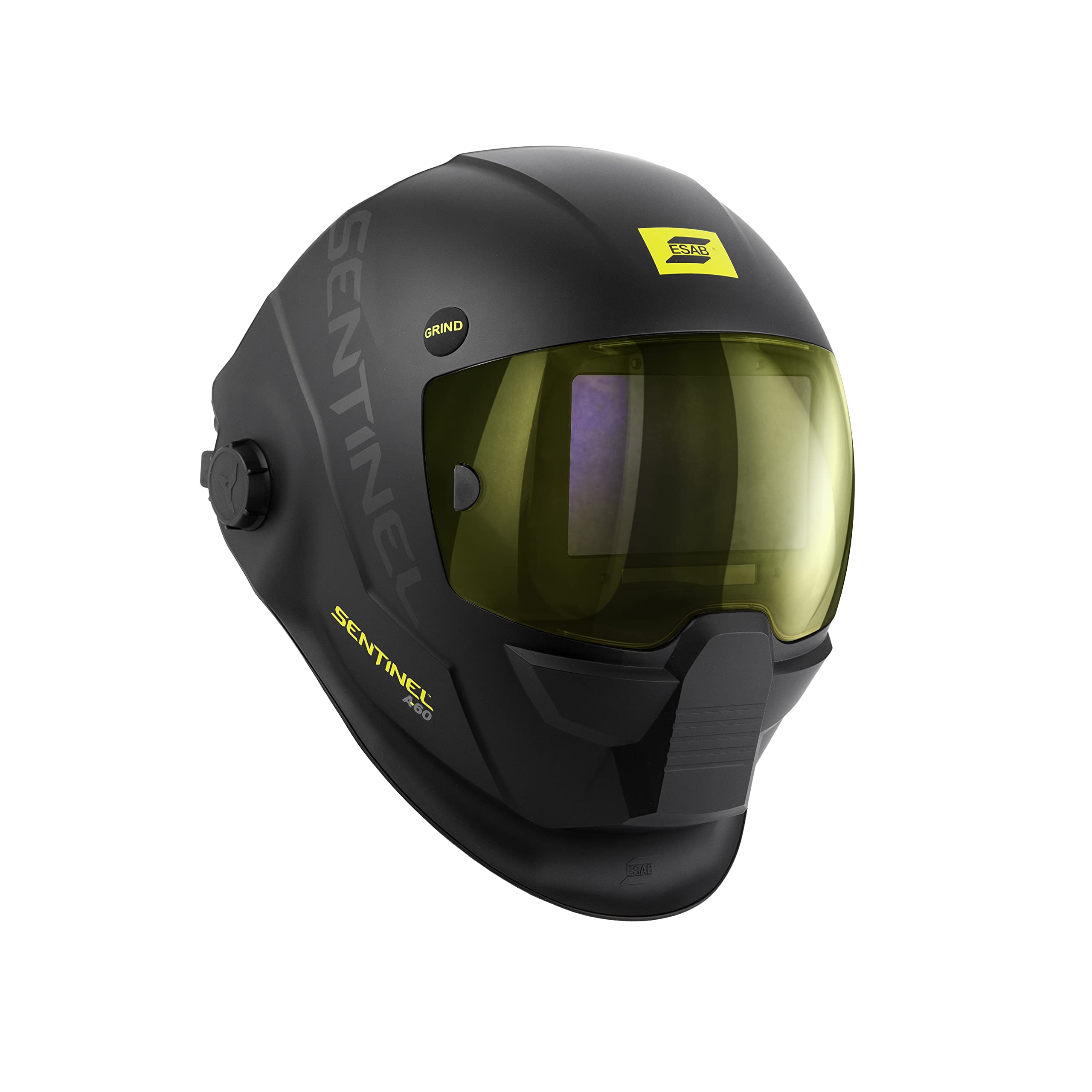 ESAB® Sentinel™ A60 Welding Helmet, Black Low-Profile Design, High Impact Resistance Nylon, Large Viewing Area 4.65 in x 2.80 in