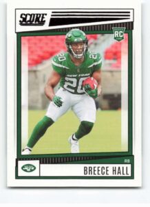 2022 score #330 breece hall rc rookie new york jets football nfl