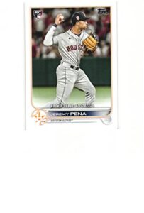 jeremy pena 2022 topps update rookie debut #us276 baseball rookie card rc houston astros