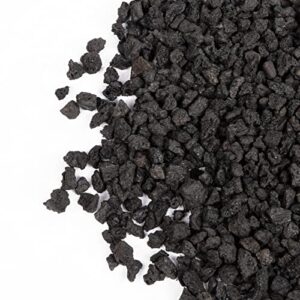 gaspro 2.5lbs lava rocks for plants, 1/5 inch black gravel for succulent, cactus, bonsai tree, pure volcanic rocks, top-dressing, good drainage