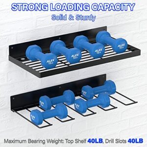 Power Tool Organizer - (4-pack/2 set) Drill Holder Wall Mounted, Utility Power Tool Storage Rack for Drill, Solid Garage Tool Storage Shelves, Separated Tool Rack for Warehouse Workshop Men Father